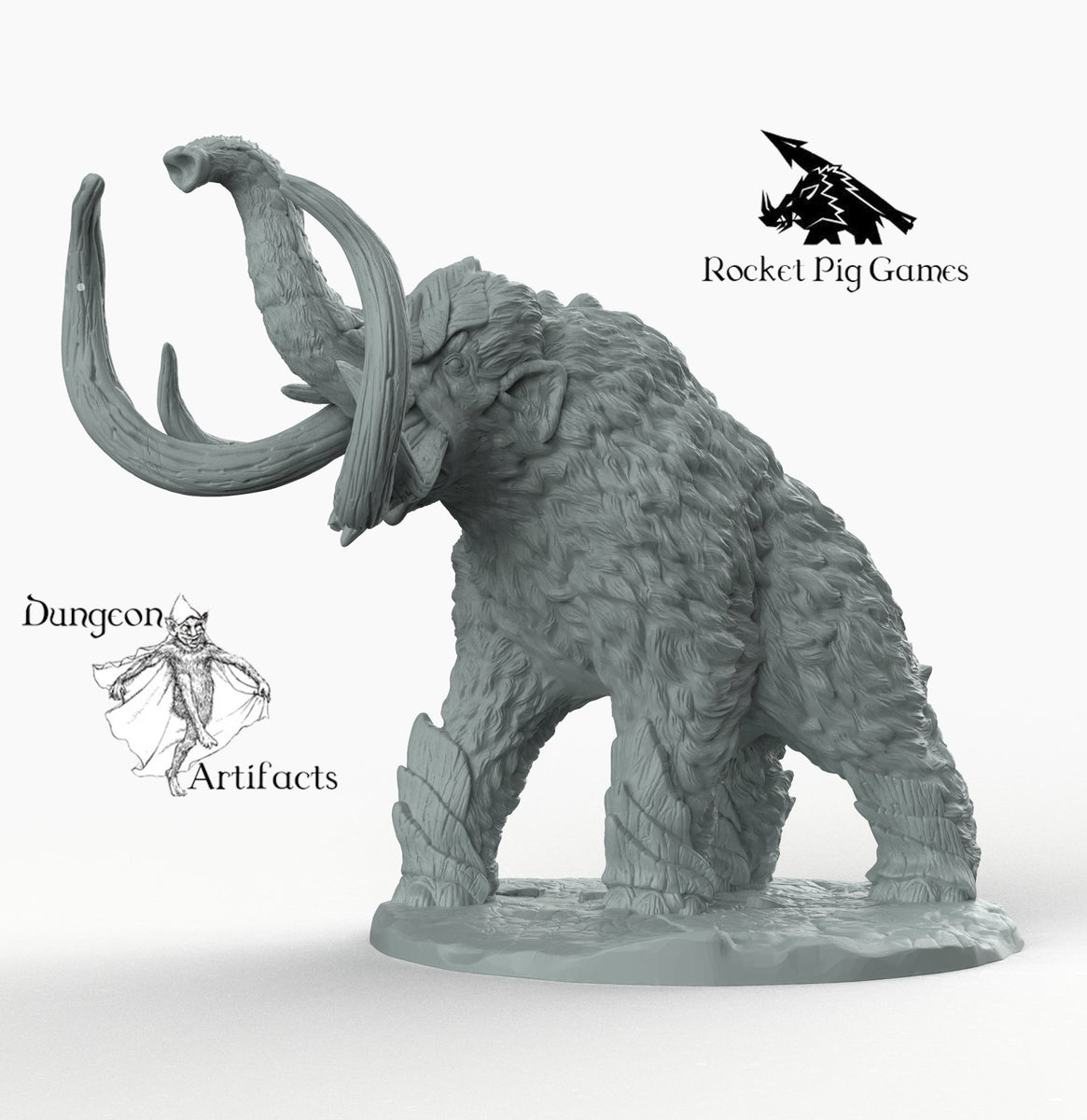 Dire Woolly Mammoth - Wargaming Miniatures Monster Rocket Pig Games D ...