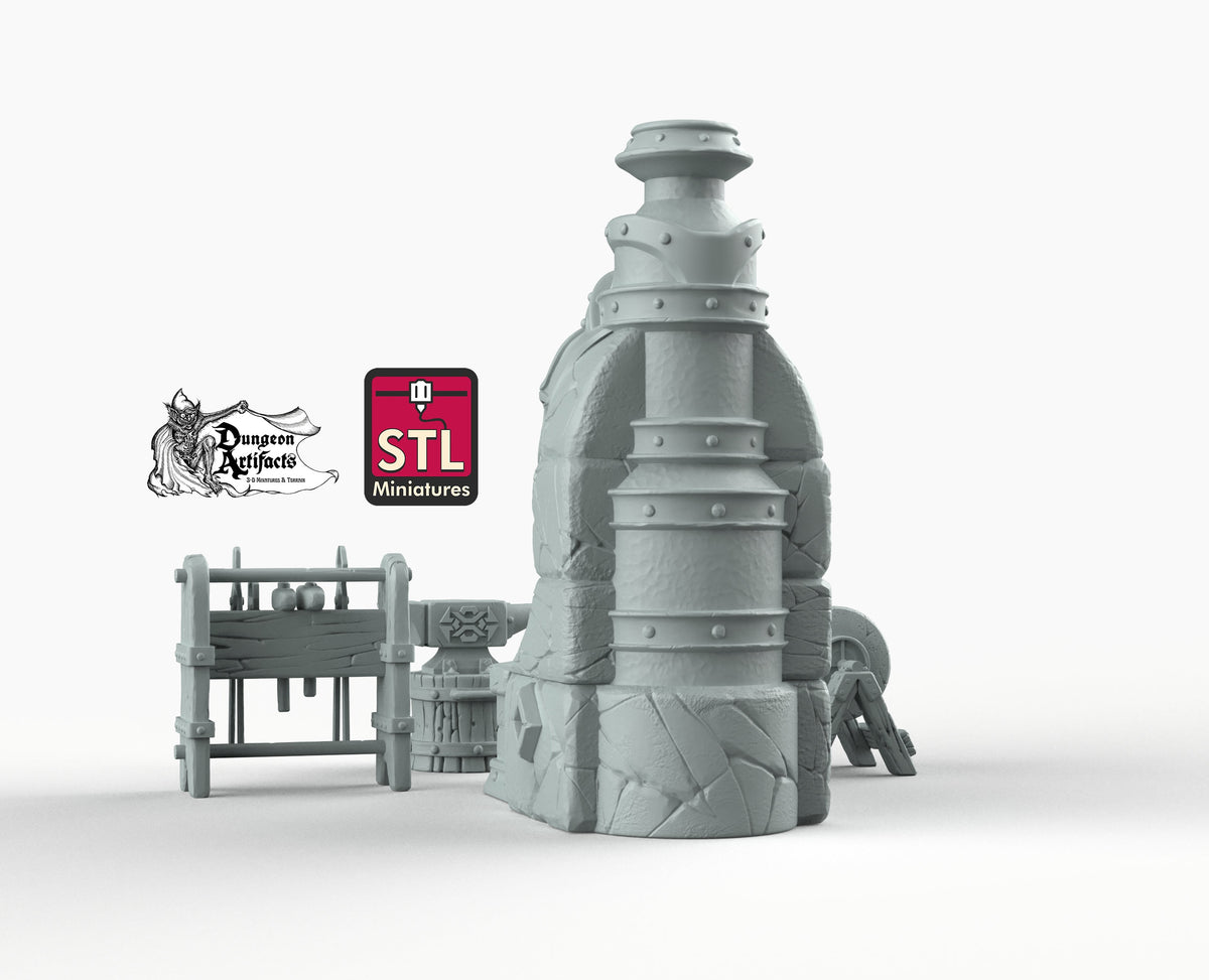 Blacksmith's Forge and Tools - STL Miniatures Wargaming D&D DnD ...