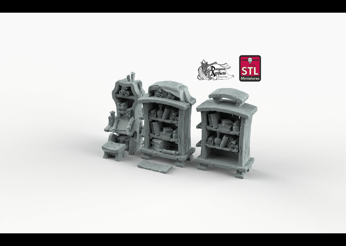 Library - STL Miniatures Wargaming D&D DnD – Dungeon Artifacts