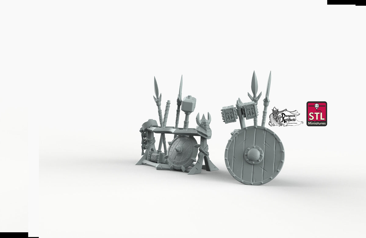 Weapon Racks - STL Miniatures Wargaming D&D DnD – Dungeon Artifacts