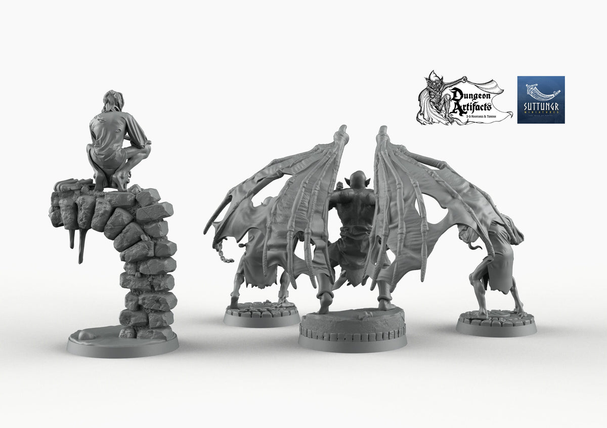 Vampire Strigoi Pack - Suttungr Miniatures Monster D&D DnD – Dungeon ...