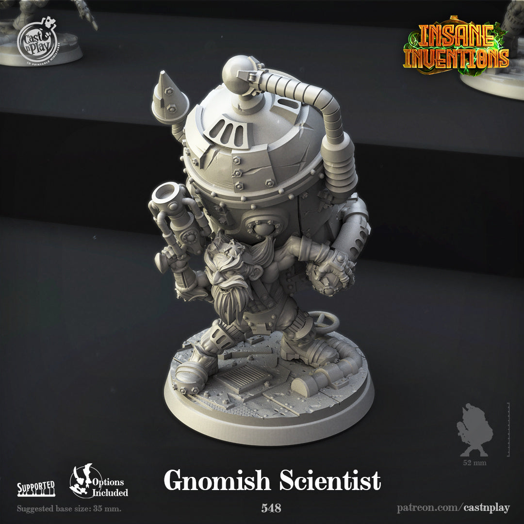 Gnomish Scientist - Insane Inventions - CastNPlay Wargaming D&D DnD ...