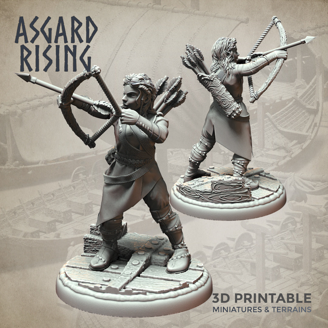 Viking Archers Set - Asgard Rising Miniatures - Wargaming D&D DnD ...