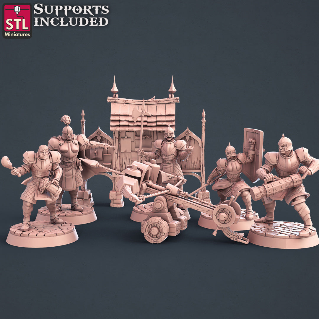 City Guard Set - STL Miniatures - Wargaming D&D DnD – Dungeon Artifacts