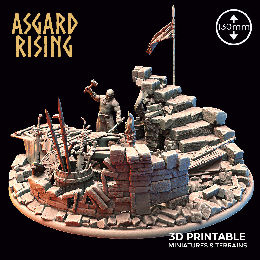 Riddle of Steel Diorama - Asgard Rising - Wargaming D&D DnD – Dungeon ...