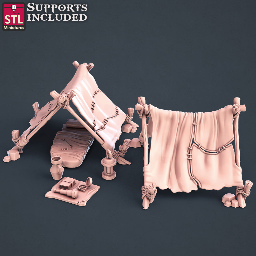 Explorers Set - STL Miniatures - Wargaming D&D DnD – Dungeon Artifacts