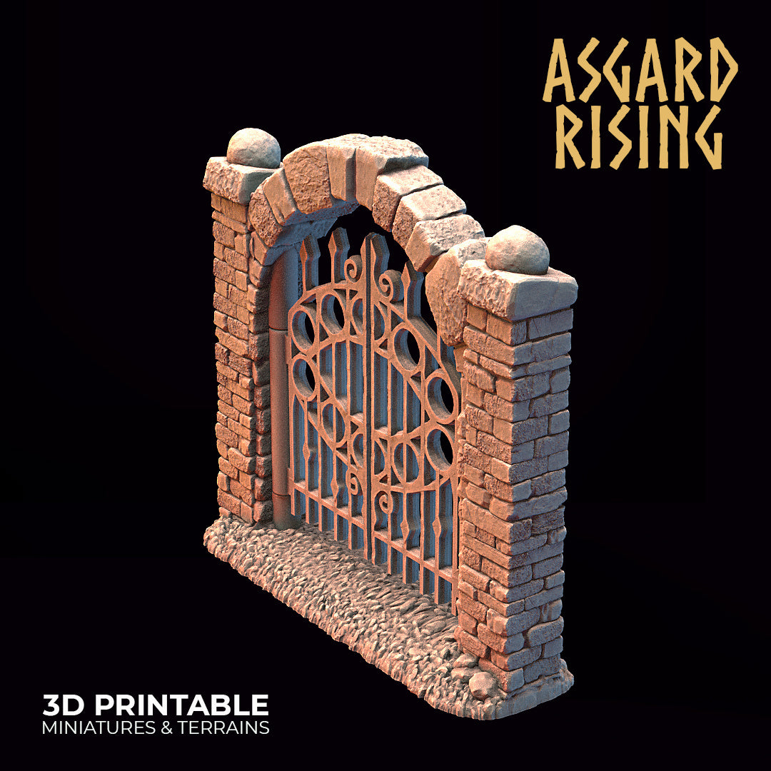 Wrought Iron Gate Set - Asgard Rising - Wargaming D&D DnD – Dungeon ...