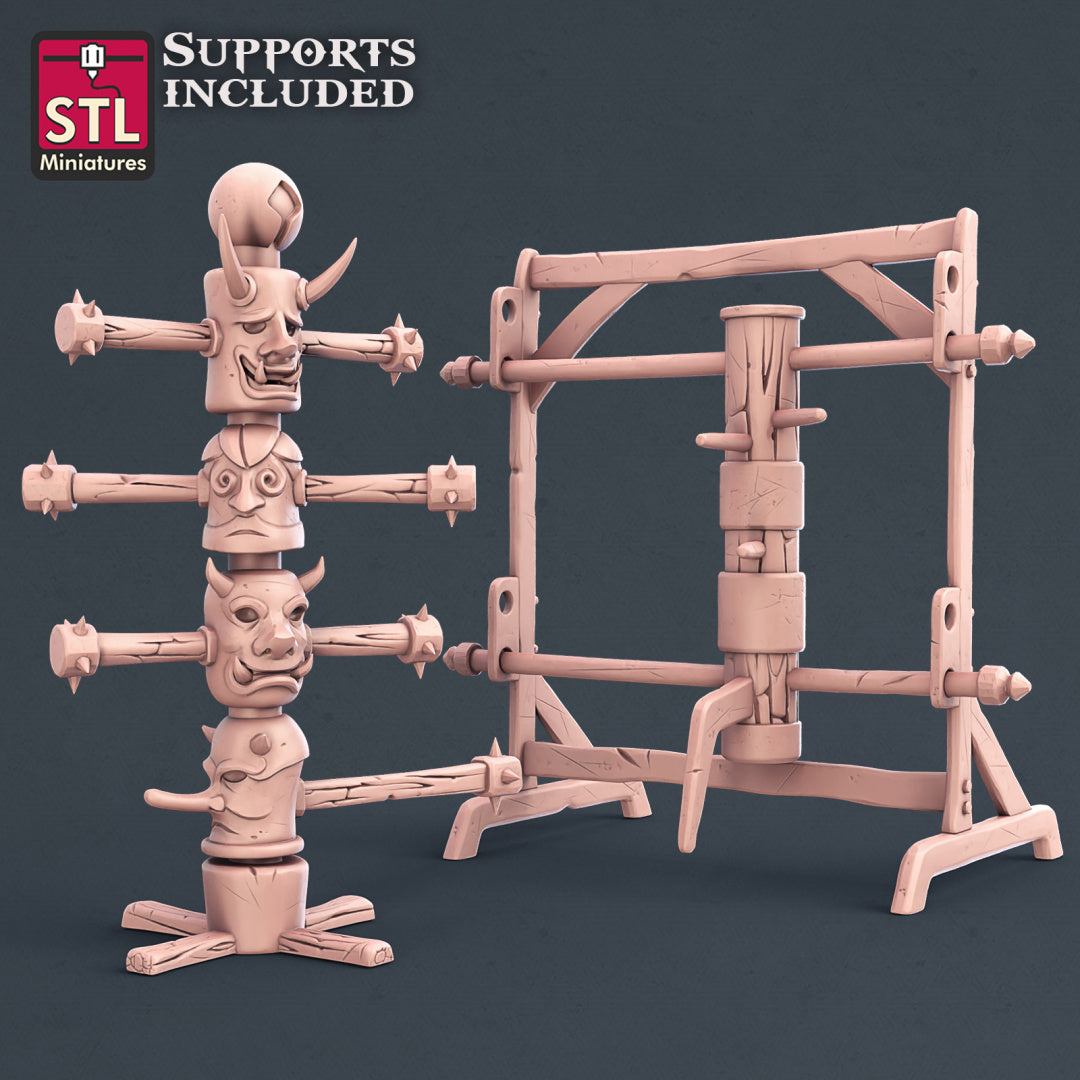 Monk Set - STL Miniatures - Wargaming D&D DnD – Dungeon Artifacts