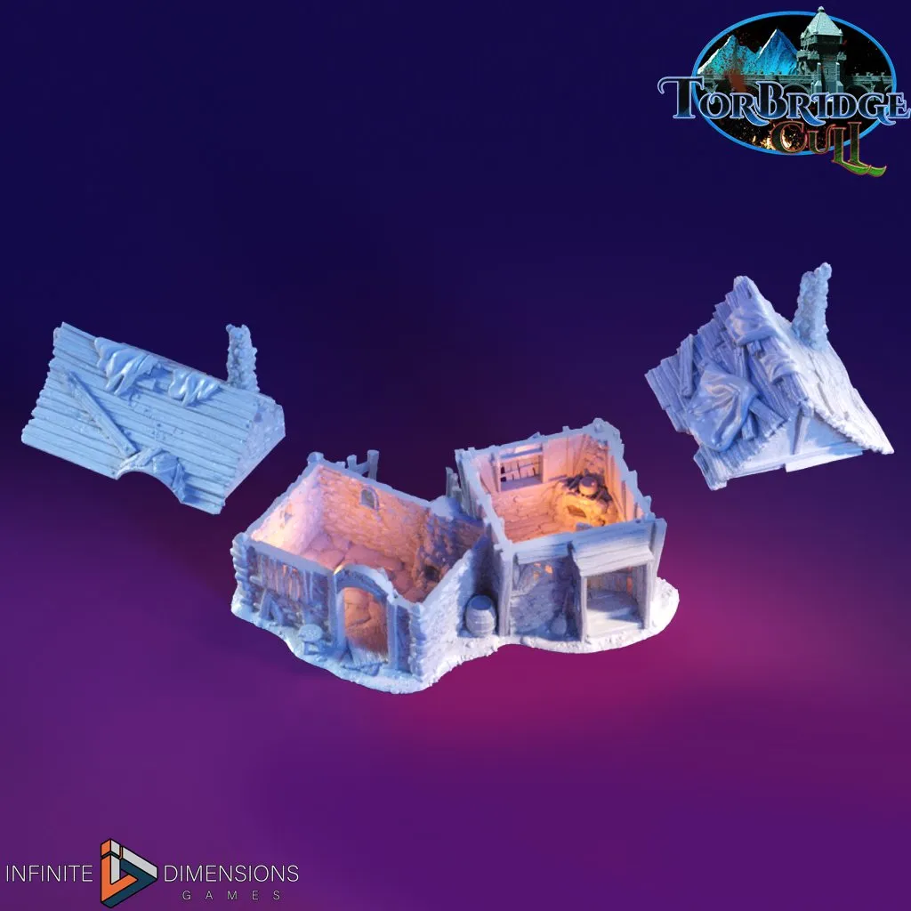 Slum Shack C - Torbridge Cull Wargaming Terrain D&D DnD – Dungeon Artifacts